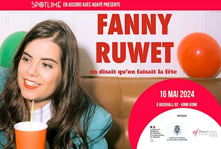 L'humoriste Fanny Ruwet à Hong Kong le 16 mai - La French Radio Hong-Kong